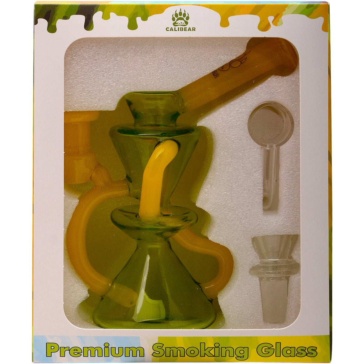 6.6 Inch Hand Crafted US COLOR Dab Rig with Opal – Calibear